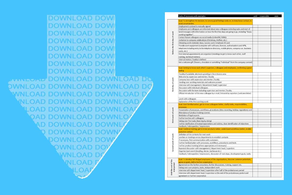 Onboarding Checklist - Downloads - t2informatik