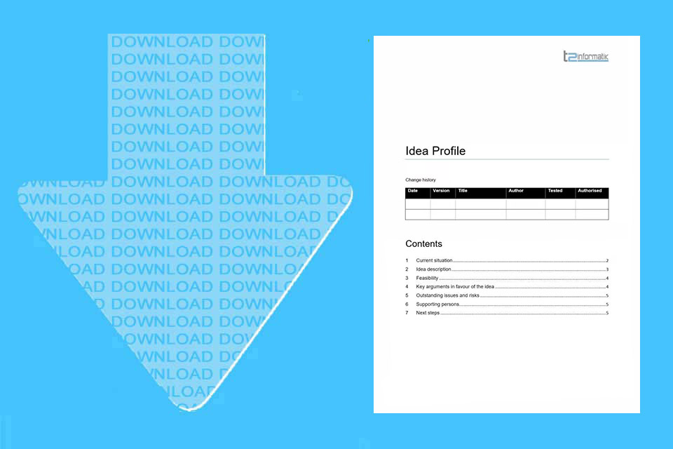 Idea Profile Template - Downloads - t2informatik
