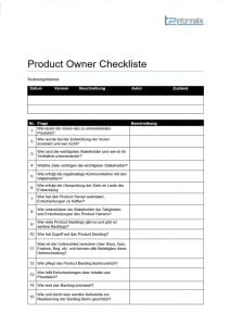 Product Owner Checkliste - Downloads - t2informatik
